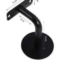 Trapleuning beugel | Bevestigingsschroef | Zwart | Decoratietakken