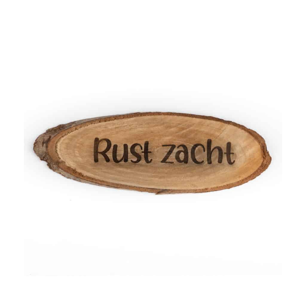 Boomschijf ovaal | Gepersonaliseerde Rouwtekst/Symbool | 30cm ...