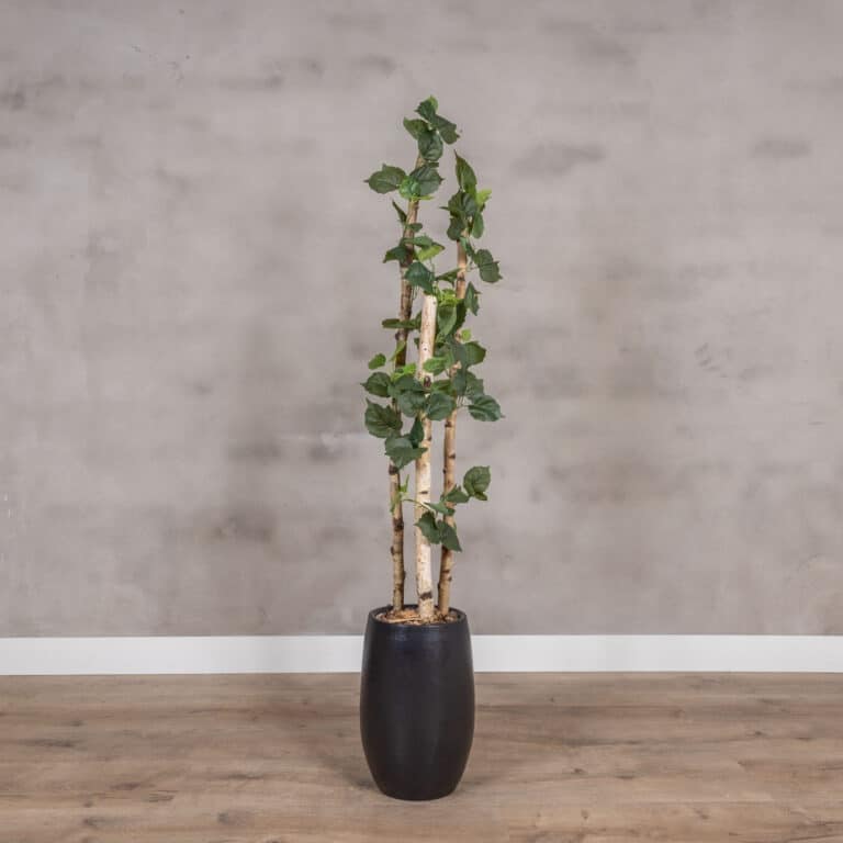 Kunstplant Berk | Groen | 160cm(incl.pot) | Decoratietakken
